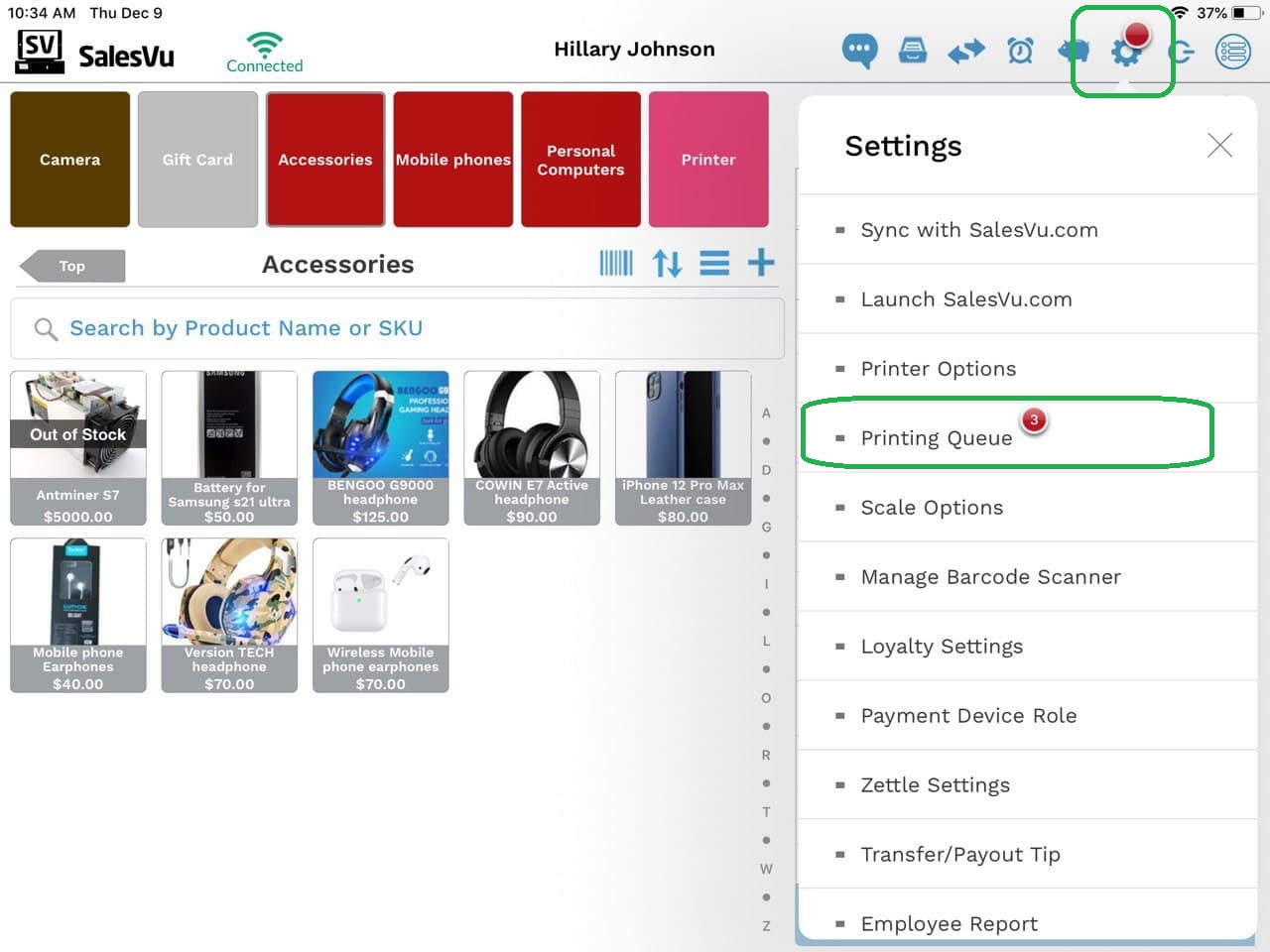 Printing Queue Feature Overview SalesVu