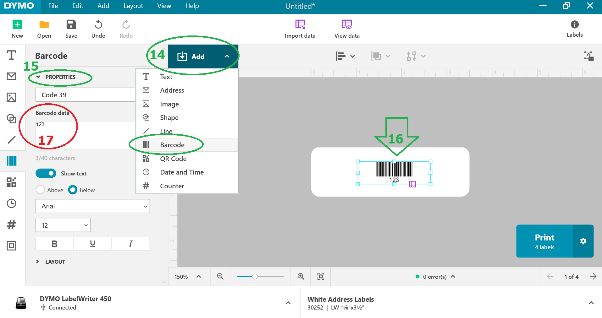 How to Print Bar Code Labels – SalesVu